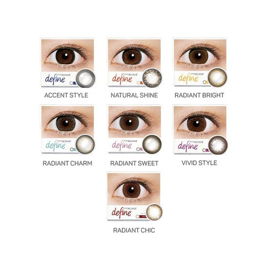 Acuvue Define (Classic 7 colors) Daily 30 Pack – lens2.hk